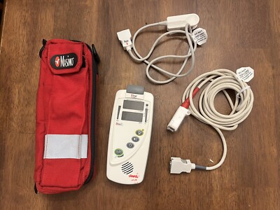 Masimo Rad-5v Handheld Pulse Oximeter w/ LNS Cables and carry Case | eBay