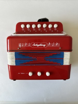 Schylling The Little Red Accordion Child's Squeeze Box Musical ...