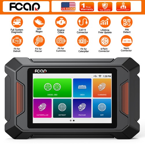 FCAR F803 OBD2 Scanner Heavy Duty Truck Diesel Scan Tool DPF Regen for ...