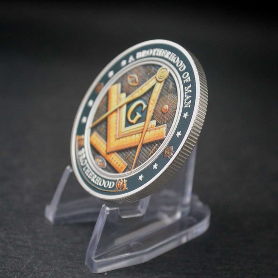 10pcs Masonic Freemason Brotherhood Tokens Hope Faith Charity Challenge ...