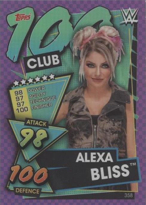 2021 Topps WWE Slam Attax - 100 Club Alexa Bliss #358 for sale online ...