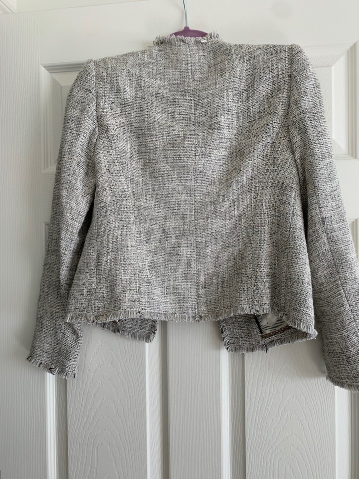 Magaschoni Collection Tweed Open Front Jacey Sz 0 | eBay