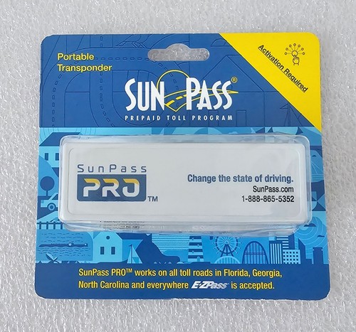 SunPass Pro Florida Compatible in GA NC NY NJ Toll Moveable Transponder ...