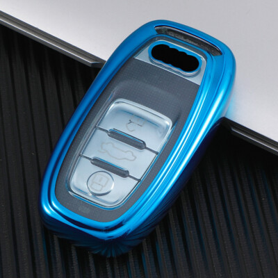For Audi Q5 A5 A6L A7 A4 A8 S5 S6 TPU Key Fob Case Cover Anti-drop Anti ...