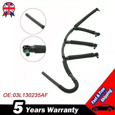 🔥NEW For VW Caddy 1.6 TDI Diesel Fuel Injector Leak Off Return Pipe ...