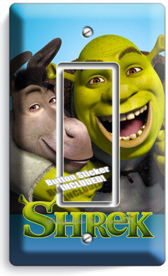 SHREK AND DONKEY 1 GFCI LIGHT SWITCH OUTLET WALL PLATE KIDS PLAY GAME ...