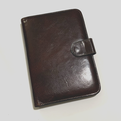 Vintage Bosca Leather Snap Closure Address Notebook Folder 6 X 9 Inch ...