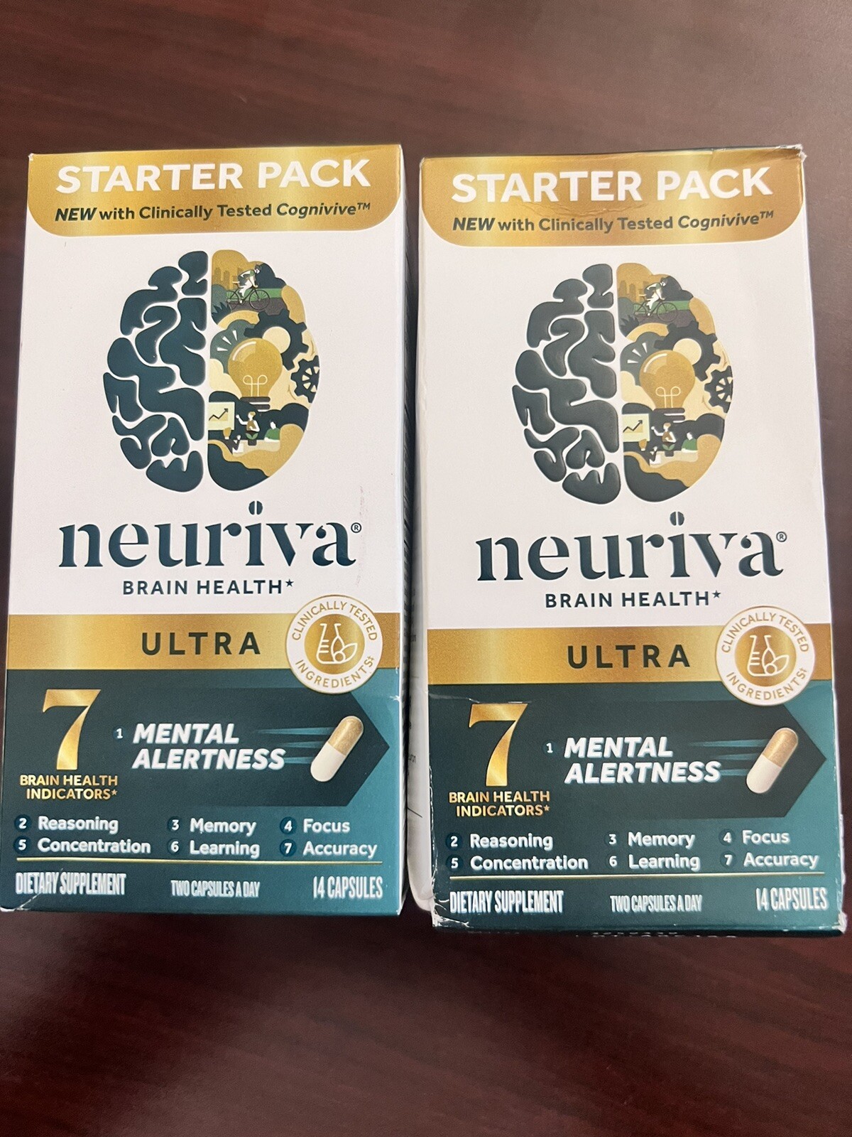 2x Neuriva Ultra Brain Health Memory Focus 14 Capsules (28 Total ...