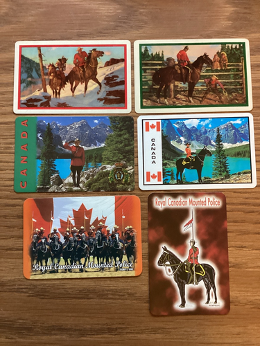 Single Vintage Swap Canadian Mountie Horse Playing Cards | eBay