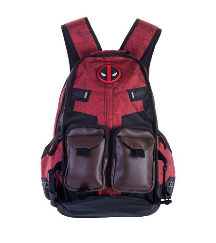 STOCK Marvel Comics Deadpool Cosplay Backpack Knapsack Traveling Bag ...
