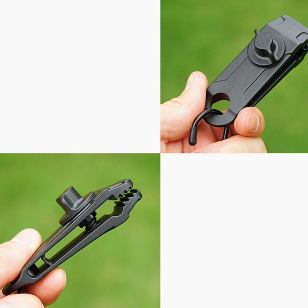 4 Pcs Tent Stake Shape Peg with Cord Fastener Clips Heavy Duty Snaps ...