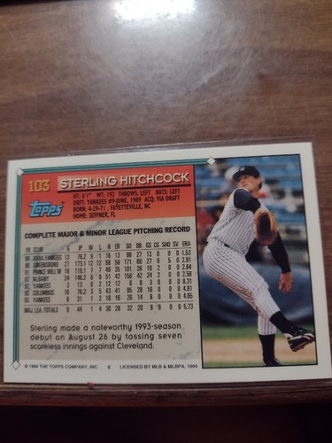 Tim Wallach, Brad Ausmus & Sterling Hitchcock Topps Gold #143,127&103 ...