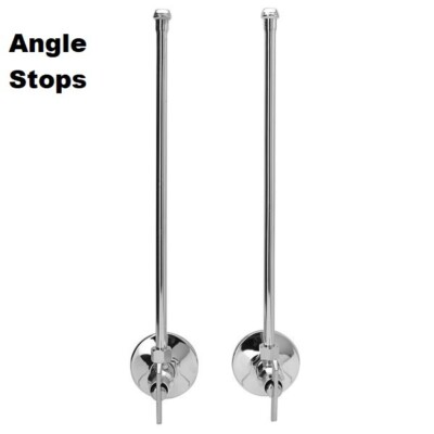 Zurn Z8804-XL-LR-LK-PC Loose Key Angle Stops 1/2" NOM x 3/8" OD Copper ...