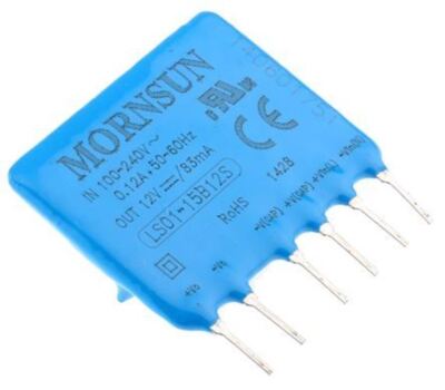 1 x RS Pro 1W Embedded Switch Mode Power Supply SMPS, 83.3mA, 12V dc ...