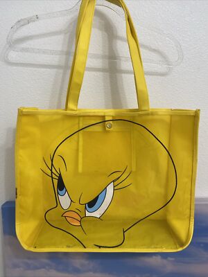 Warner Bros Looney Tunes Tweety Bird Large Yellow Beach Tote Bag | eBay