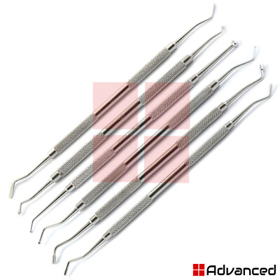 6Pcs Dental Amalgam Filling Instruments Composite Flat Plastic ...