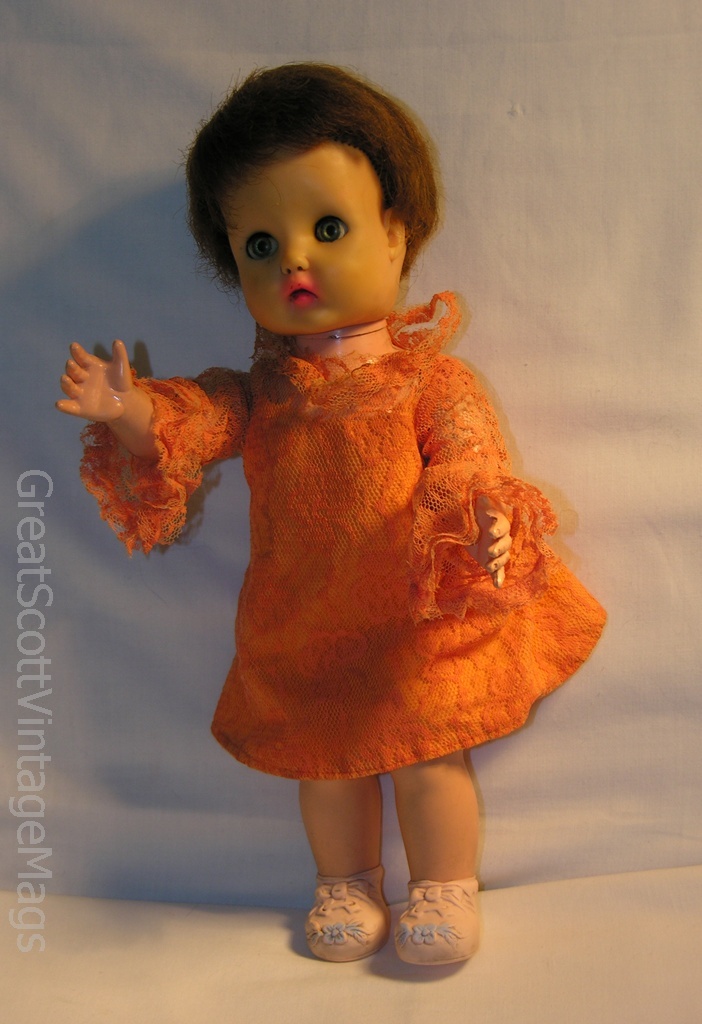 Vintage 1950s Eegee Susan Stroller Walker Hard Plastic Doll 14" Tall ...