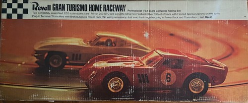 Vintage 1966 1/32 Scale Revell Gran Turismo Home Raceway BEAUTIFUL ...