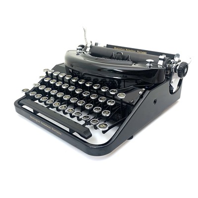 MINTY 1933 Remington Noiseless Portable Typewriter Case Working Antique ...