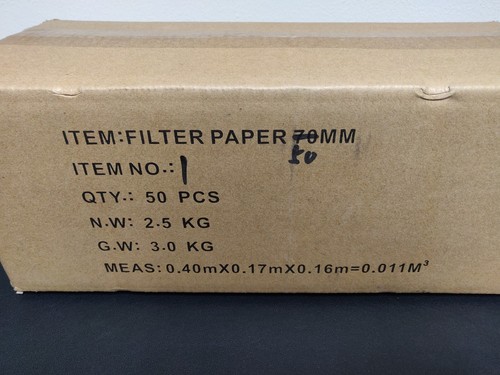 Qualitative Lab Filter Paper 5cm Med, Bulk, Case of 50 boxes - 100 pc ...