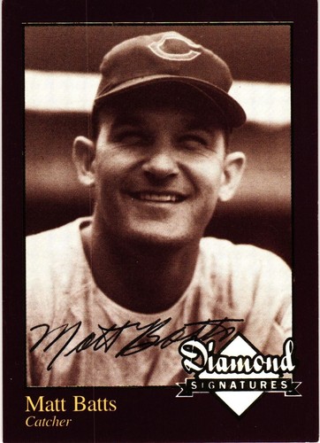 Matt Batts Signed 2006 Diamond Signatures Autographed MLB Baseball Card ...