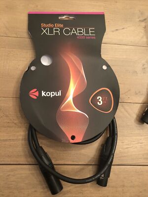 Kopul Studio Elite 4000 Series XLR M to XLR F Microphone Cable - 3' (0. ...