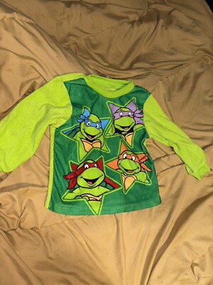 Nickelodeon Teenage Mutant Ninja Turtle Green Fleece Long Sleeve ...