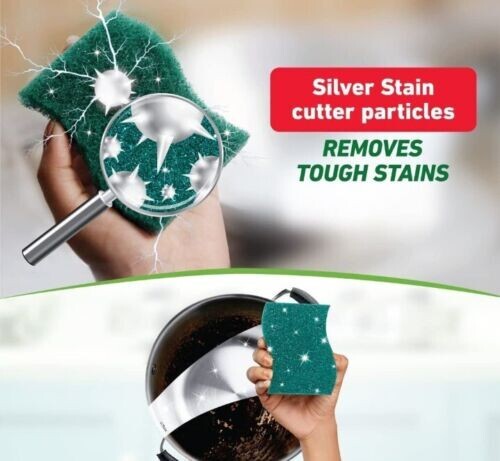 Scotch-Brite Silver Sparks Scrub Pad (Pack of 6) 2.75x4 | eBay