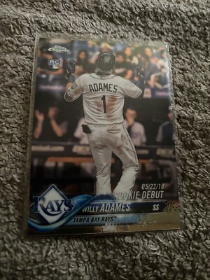 2018 Topps Chrome #HMT100 Willy Adames RC RAYS Rookie Update baseball ...