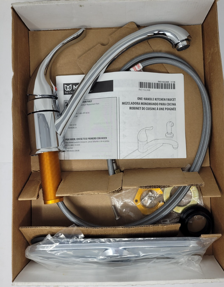 MOEN 7081 Torrance Single Hole Single Handle Kitchen Faucet - Chrome | eBay