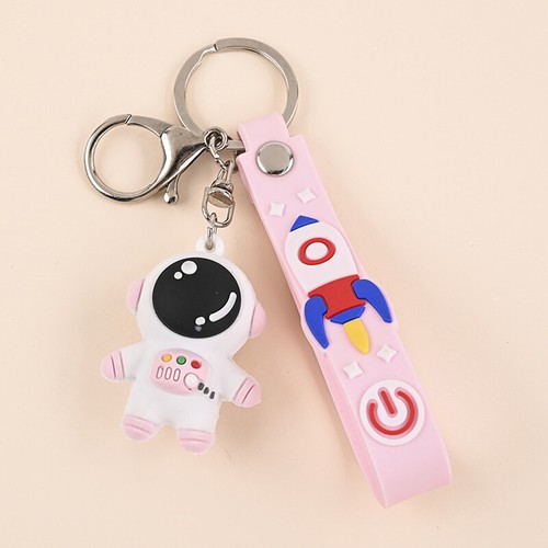 Cute Cartoon Keychain Lovely Astronaut Key Chains Soft Rubber Pendant ...