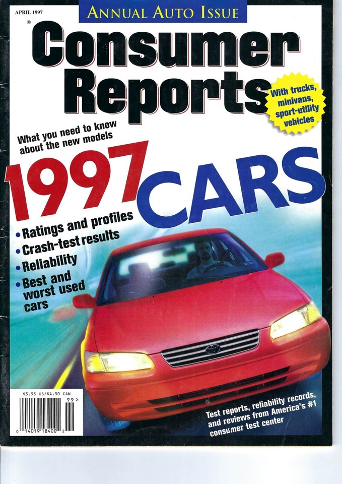 1992 1993 1994, 1995-1999, 2000 Consumer Reports Annual Auto Issues-New ...