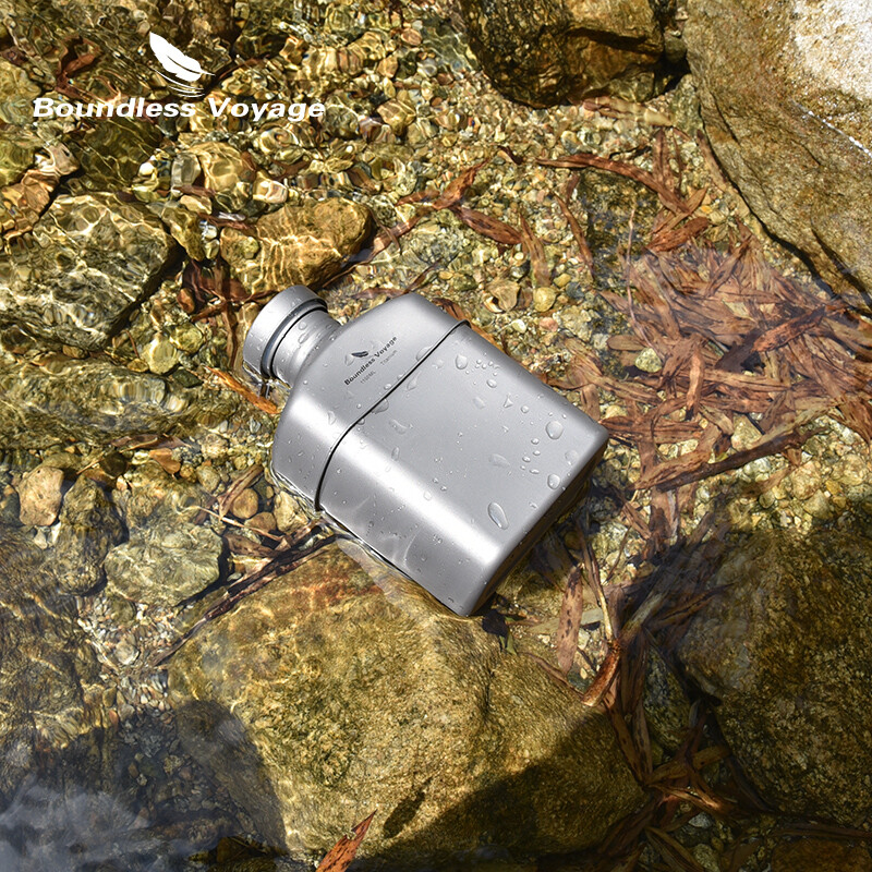 Titanium Military Canteen Cups Outdoor Camping Cooking Kit Water Bottle ...