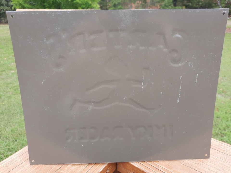 NOS OLD STOCK TIN METAL CARTER'S INKY RACER EMBOSSED INK SIGN MINT ...