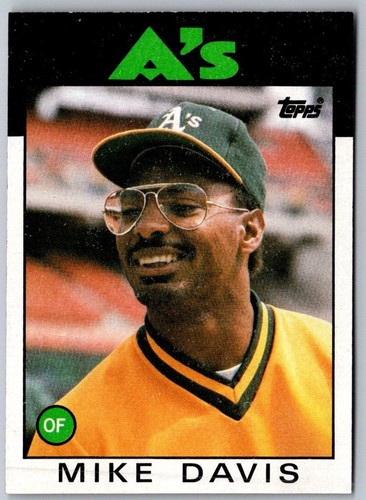 1986 Topps Mike Davis #165 Oakland Athletics Baseball Card | eBay