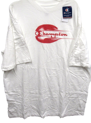 Champion Authentic Athleticwear Logo white men's T Shirt 3XL New tag | eBay