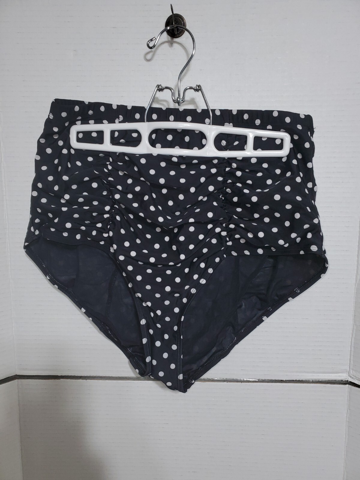 Torrid Swim High Rise Ruched Bikini Bathing Suit Bottom Polka Dot Plus ...