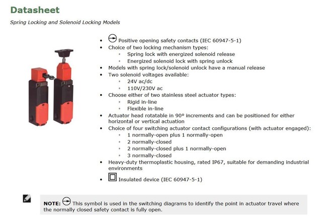 Banner Locking Guard Safety Switch 61416 Si-ls42dmmif Ls42dmmif 24v for ...