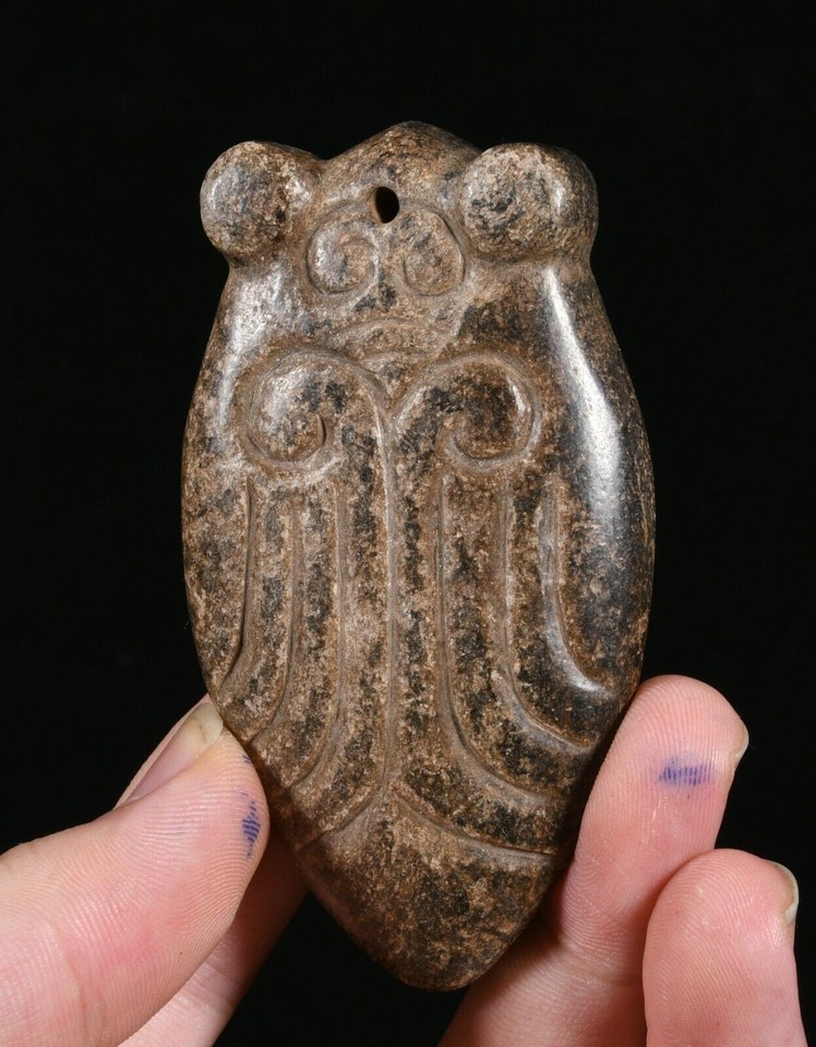 Old Chinese Hongshan Cultue Old Jade Cicada Cicala Got it Animal Amulet ...