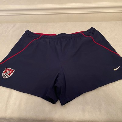 2004 Vintage Nike Fit Dry USWNT USA Soccer Shorts Navy Blue | eBay