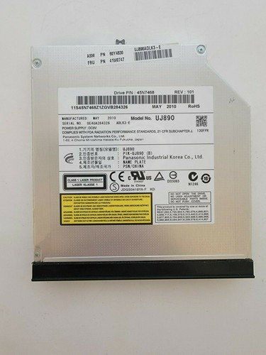 LENOVO THINKPAD DVD DRIVE With BEZEL 41W0747 60Y4830 04W1270 UJ890 | eBay