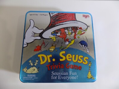 Dr Suess Trivia Game in Collector's Tin New! Seussian Fun For Everyone ...