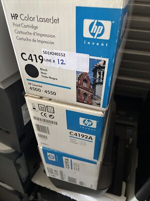 Lot Of 6 New Genuine Sealed HP LaserJet Toner C4190a C4191a C4192a ...