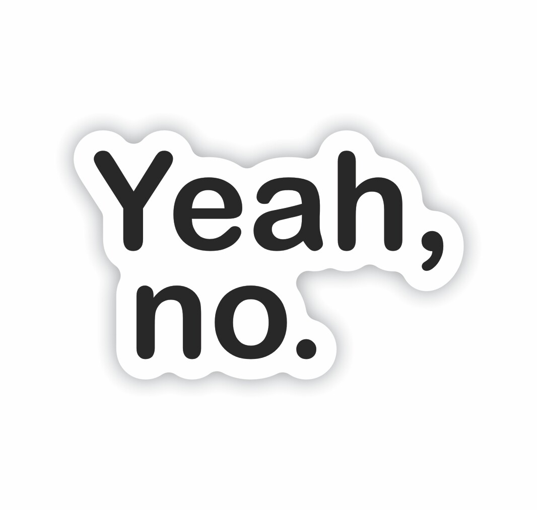 Yeah, No... , Hard Hat, Tool Box, Sticker Decal | eBay