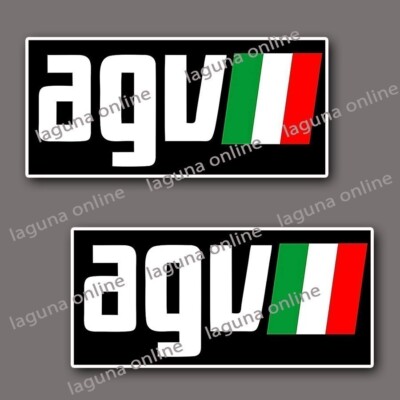 agv Logo Gloss Weatherproof Decal Sticker 1 | eBay UK