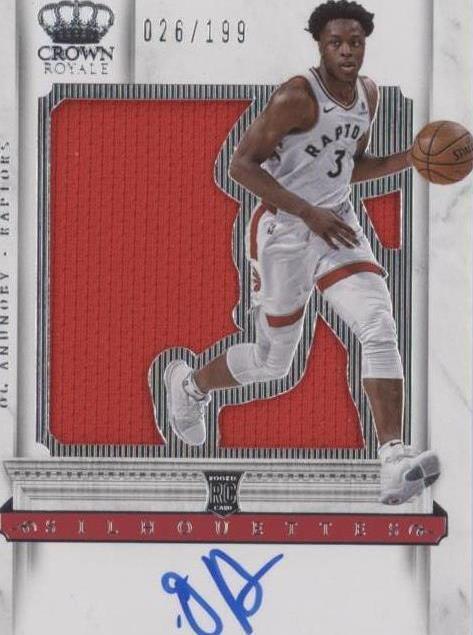 2017-18 Panini Crown Royale - Rookie Silhouettes OG Anunoby #227 /199 ...