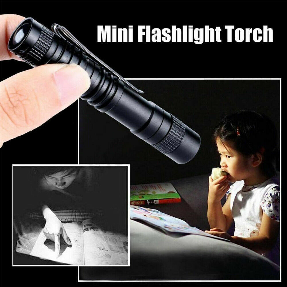 Tactical Flashlight Small LED Torch Light Mini Super Bright Penlight ...