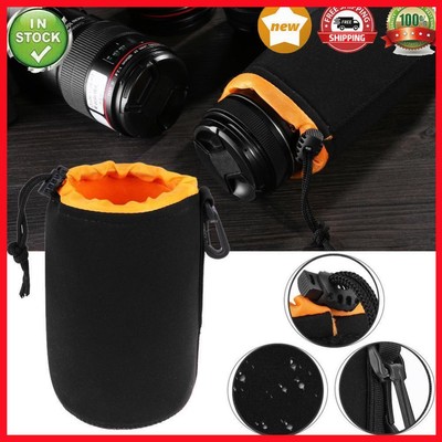 Waterproof Neoprene Camera Lens Pouch Bag Drawstring Protector Case (L ...