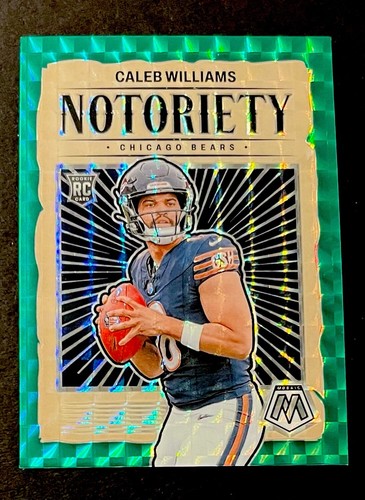 CALEB WILLIAMS Notoriety Green Prizm Mosaic 2024 Rookie RC🔥📈 | eBay