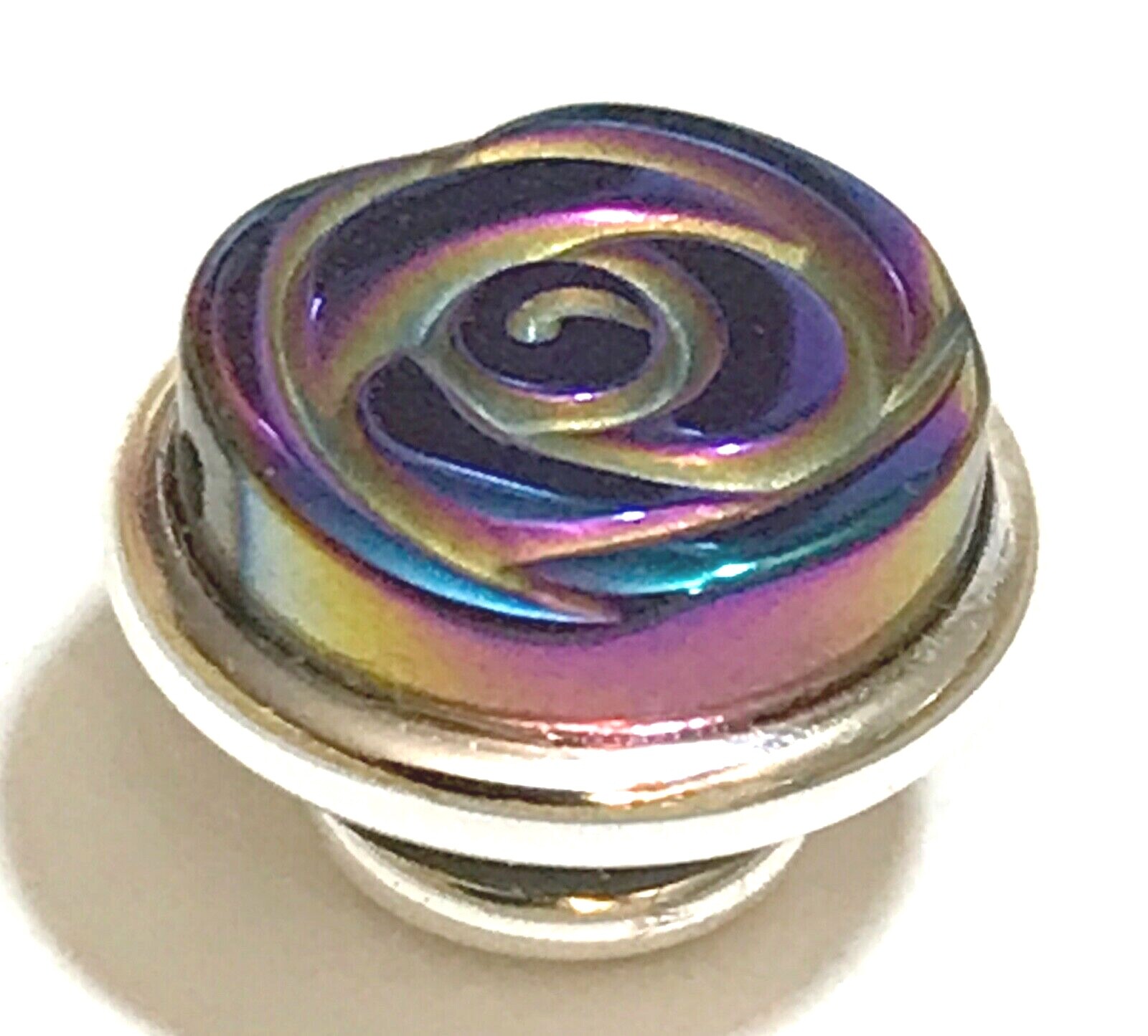 Iridescent Blue Metallic Rose Jewelpop / Kameleon Rings & Jewelry | eBay